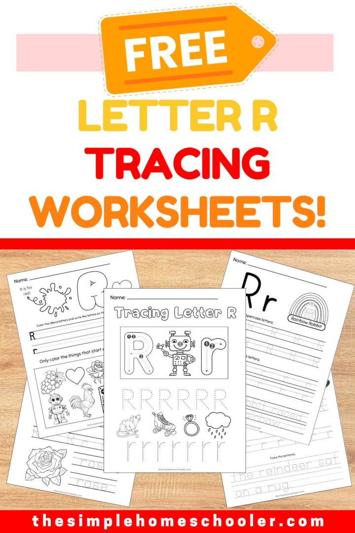 10 Free Letter R Tracing Worksheets: Easy Print! - The Simple Homeschooler