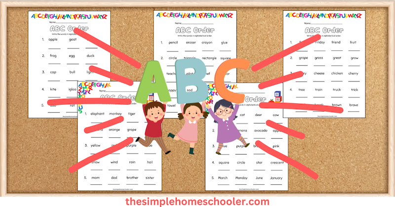 Free Alphabetizing Worksheets: ABC Order Made Easy! - The Simple ...