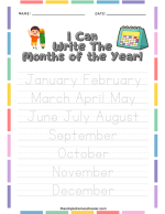 Free Printable Months of the Year Worksheet Packet! - The Simple ...