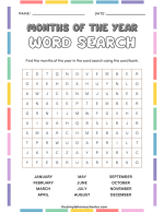 Free Printable Months of the Year Worksheet Packet! - The Simple ...