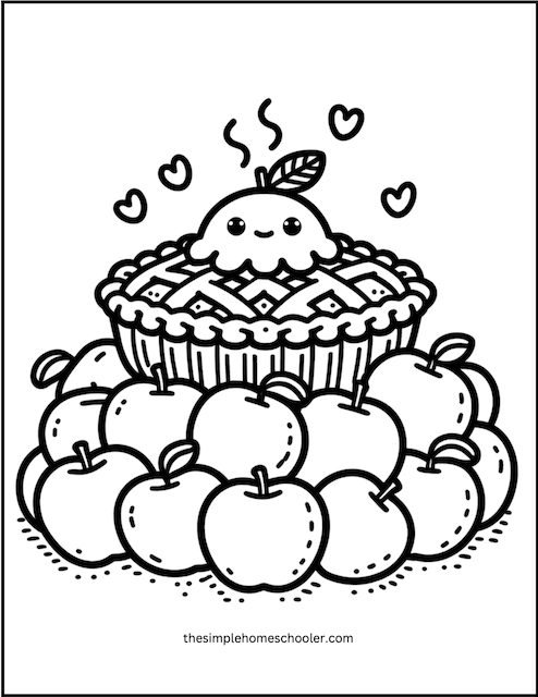 Free Apple Coloring Pages For Kids: Easy Print! - The Simple Homeschooler